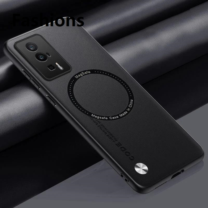 Fashions For Xiaomi Poco F5 Pro 5G Magsafe Case Leather Magnetic ...
