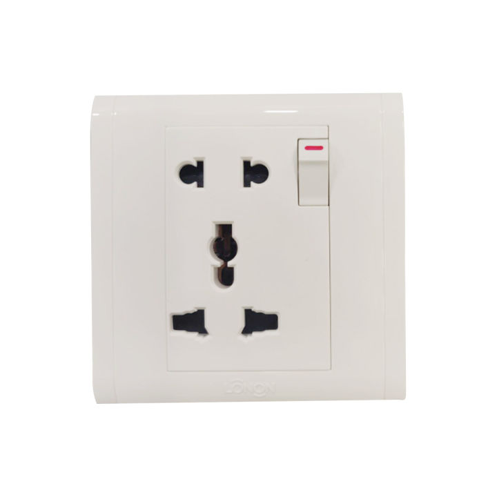Honeywell LONON 16A 5 Pin Multi Function Combined Universal Socket with Switch Premium Caliber ...