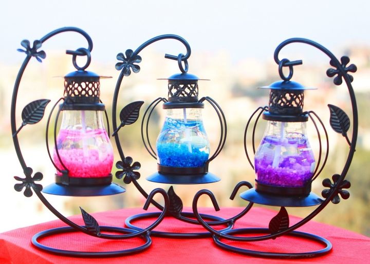 Multicolor Hariken Candel Showpiece With Stamp For Birthday Anniversary ...