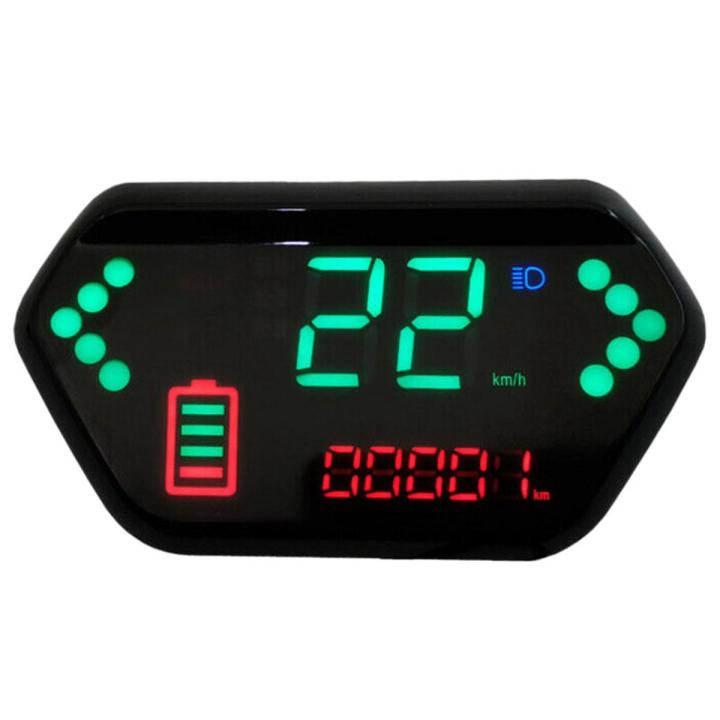 【Toy life hall】48V / 60V Motorcycle Odometer Digital Display Tachometer ...