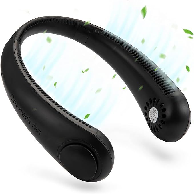 Neck Fan - Bladeless Personal Cooling Device with USB Rechargeable ...