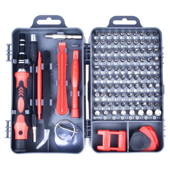 【VisioN Shop】115 in 1 Screwdriver Set Mini Precision Screwdriver Multi ...