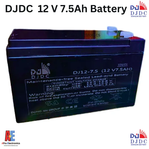 DJDC 12v 7.5Ah Sealed Lead Acid Battery / DONG JIN GROUP Battery For ...