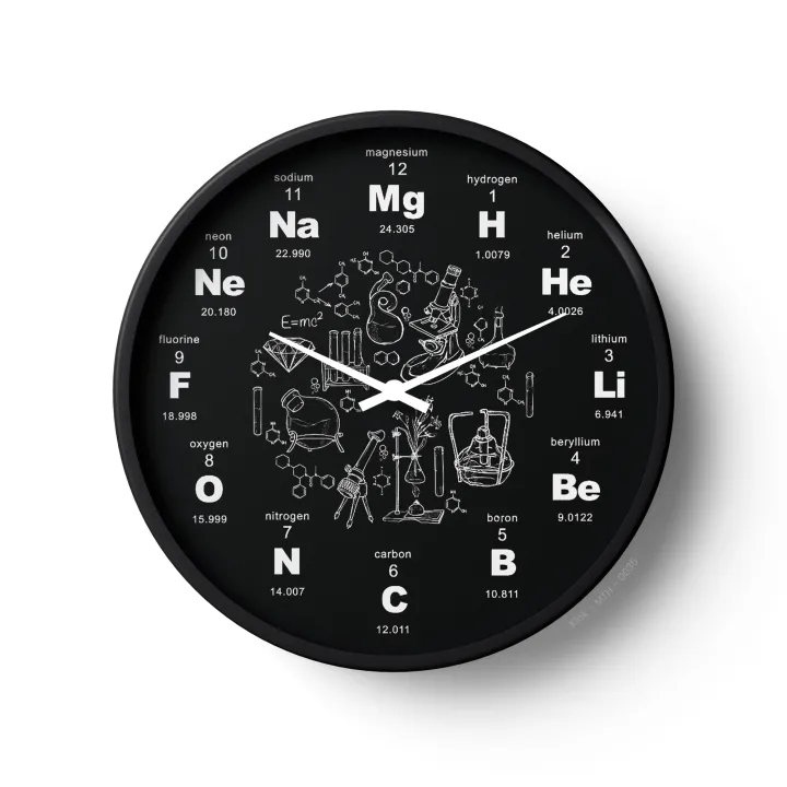 Periodic Table Wall Clock | Science Chemistry Clock for Students and ...