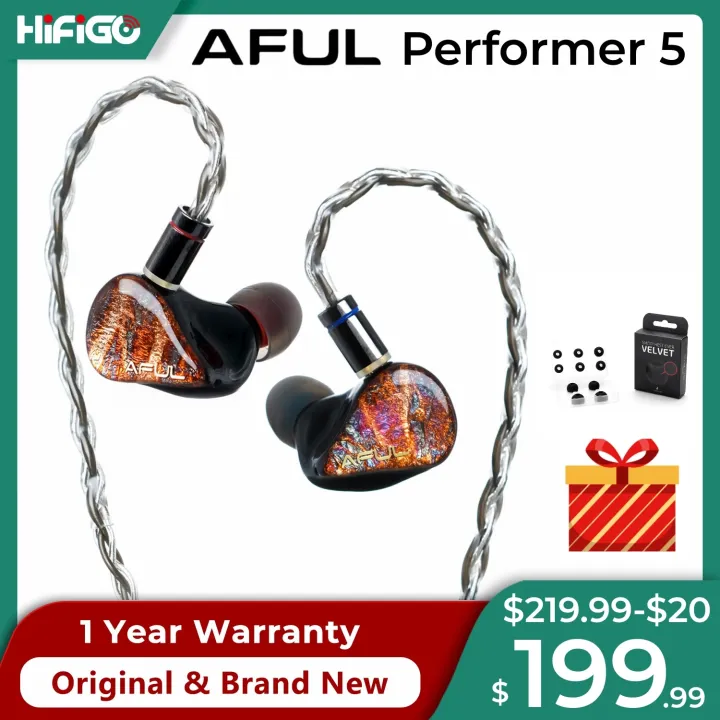 HiFiGO AFUL Performer 5 / Performer5 1DD+4BA In-Ear Monitors Earphones Best Wired Hybrid Driver ...