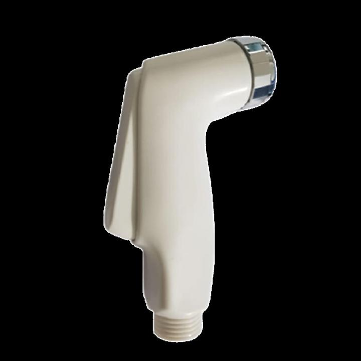 Push shower head commode shower head push button bathroom sprayer white ...