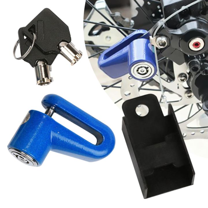 Moto Lock- Motorcycle or bicycle Disc Lock. Hydraulic lock . Blue ...