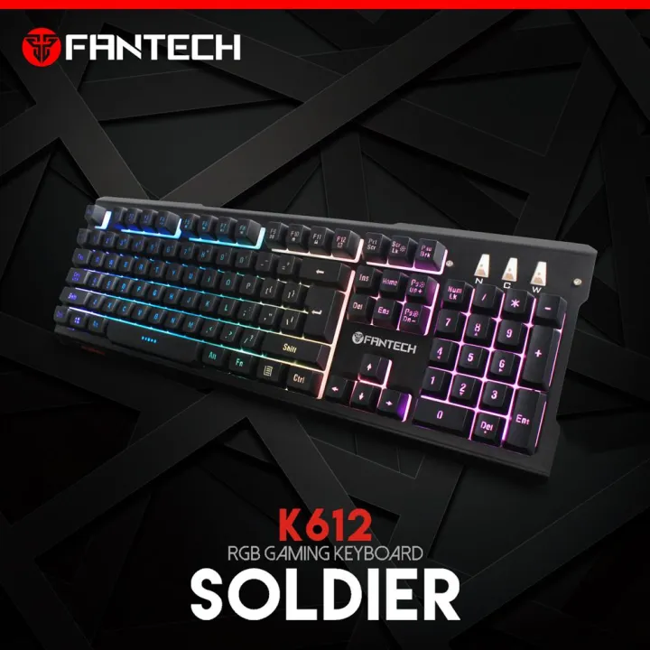 Fantech - K612 RGB Membrane Gaming Keyboard | Daraz.com.bd