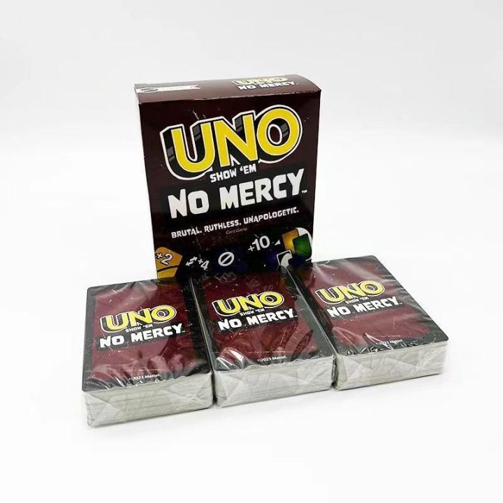UNO No Mercy Card Game Family, Friend Parties and Travel with Extra ...