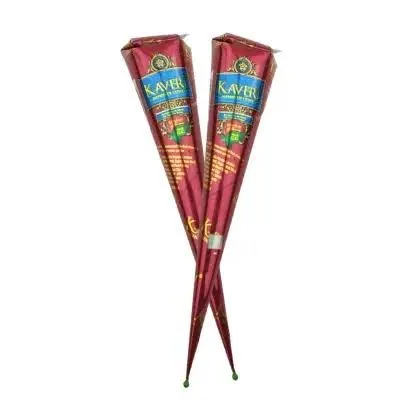 Kaveri Cone Mehedi Natural Herbal Mehndi Cones with 25g Each Reddish Brown
