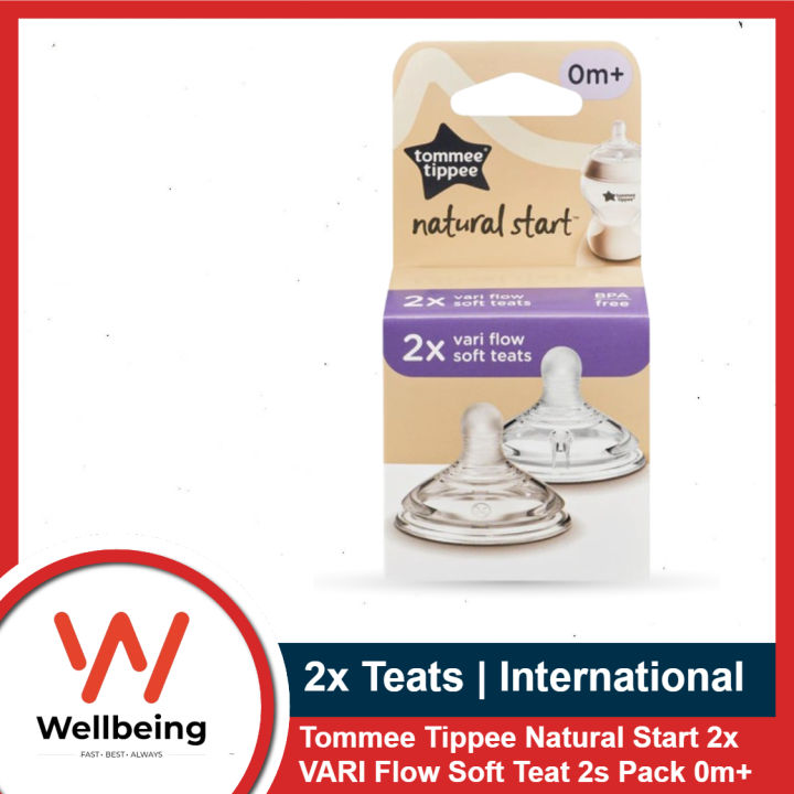 Tommee Tippee Natural Start 2x VARI Flow Soft Teat 2s Pack 0m+ | Daraz ...