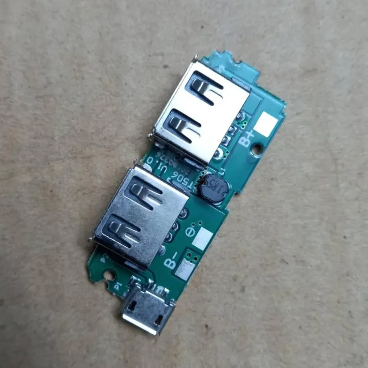 Dual USB Power Bank Circuit Input DC 5V 2A Micro USB Socket Output DC ...