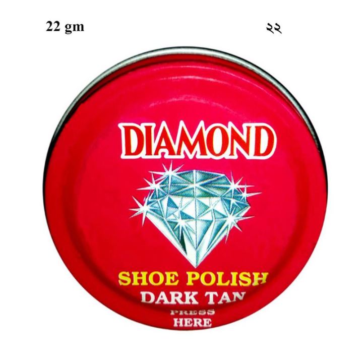 Boot Polish Small Diamond Shoe & Boot Polish - Dark Tan (22gm) | Daraz ...