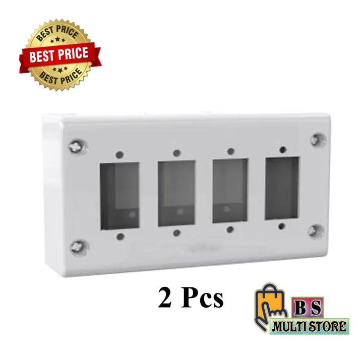 4 Hole Piano Switch Box Plastic Nylon ( Electrical Switch Board of 4 ...