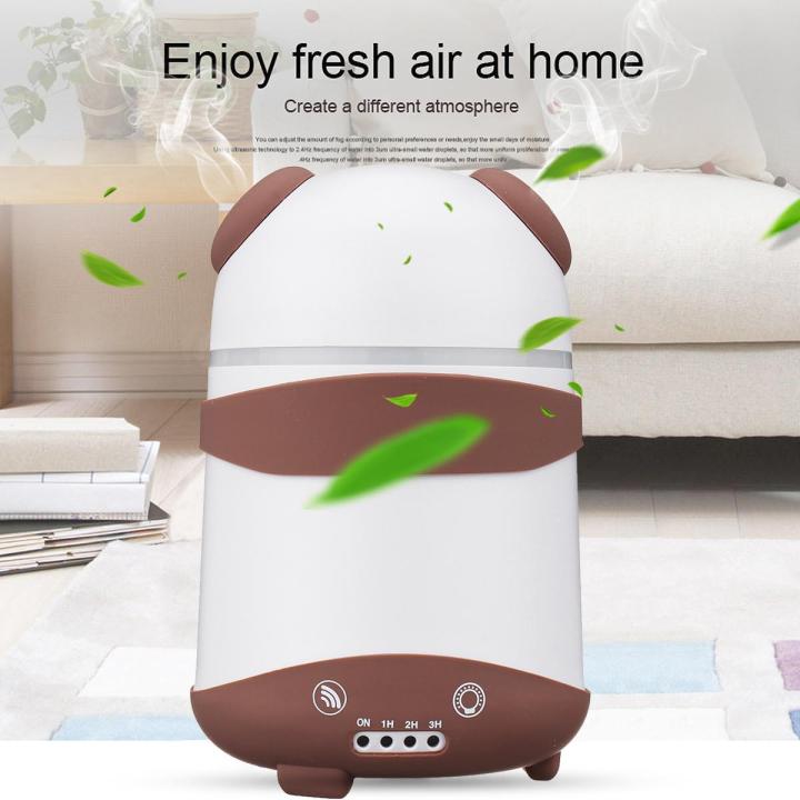 7 LED Light Air Purifier 150ML Panda Aromatherapy Essential Oil ...