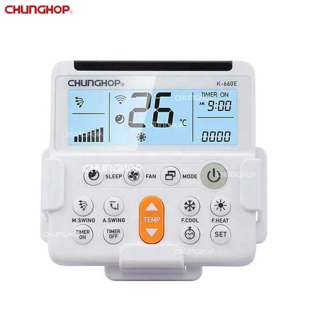 Chunghop K 660e Wall Mount Smart Ac Remote Ir Universal Air