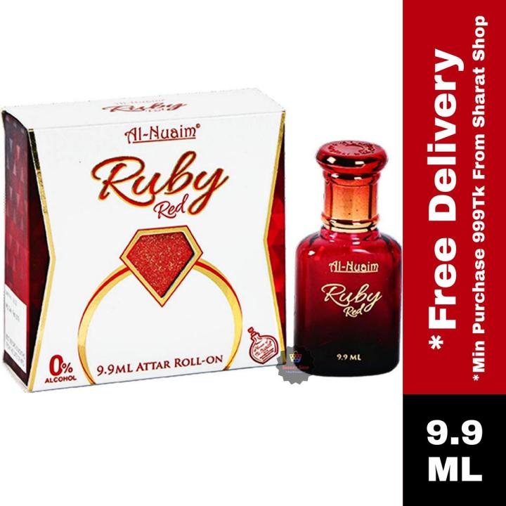 Ruby Red Al-Nuaim Attar Roll On Non Alcoholic Long Lasting Perfume ...