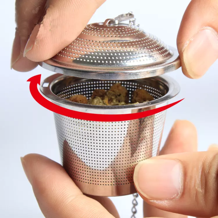 304 stainless steel tea infuser with chaining for tea and home cooking ...