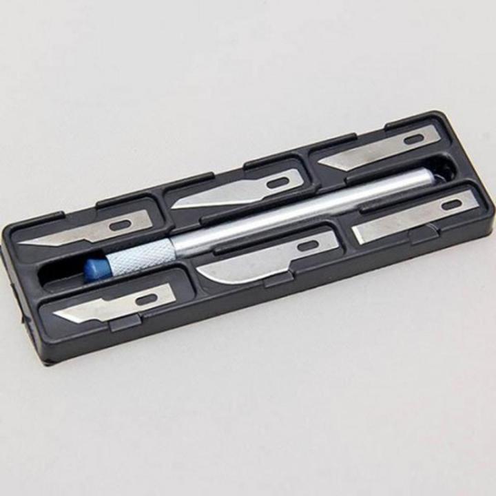 Precision Hobby Knife, Stainless Steel Cutter Craft Knive 7 PCS Set ...