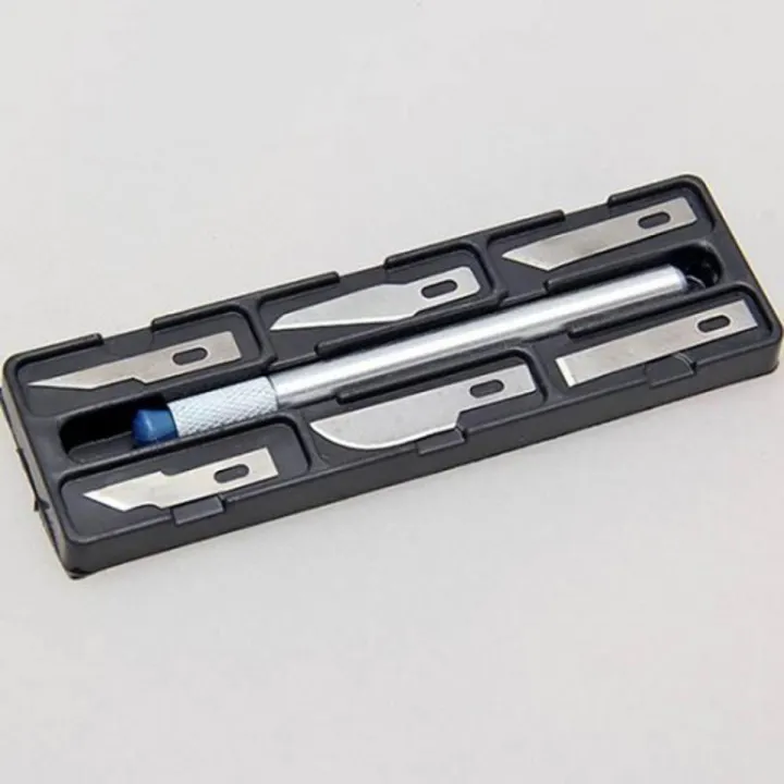 Precision Hobby Knife, Stainless Steel Cutter Craft Knive 7 PCS Set ...