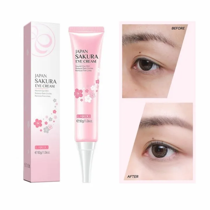 Japan Sakura Eye Cream Anti-Wrinkle Anti-aging Eye Mask Reduce Dark ...