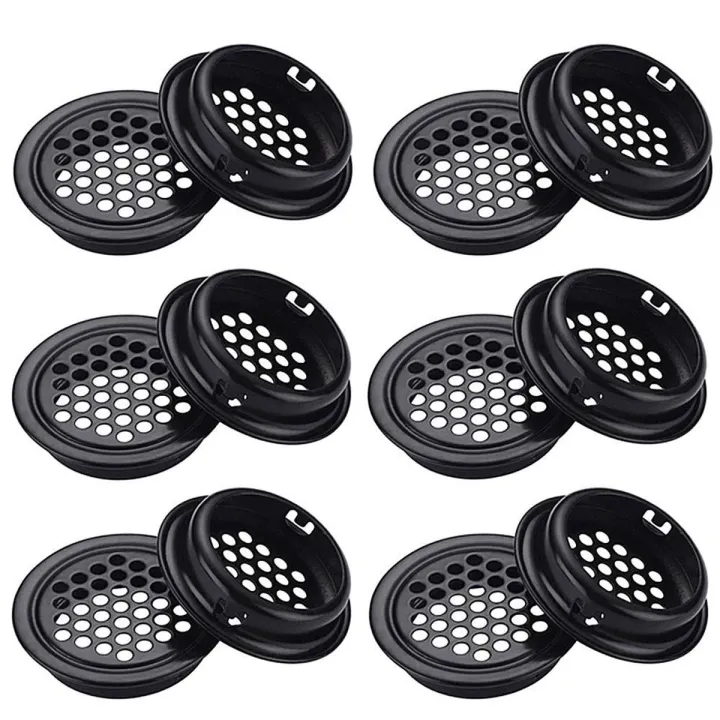 Round Ventilation Grille 35mm 30 Pieces Black for Cabinet drobe | Daraz ...