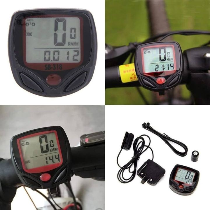 Waterproof 15 Function Lcd Bike Bicycle Odometer Speedmeter Cycling ...