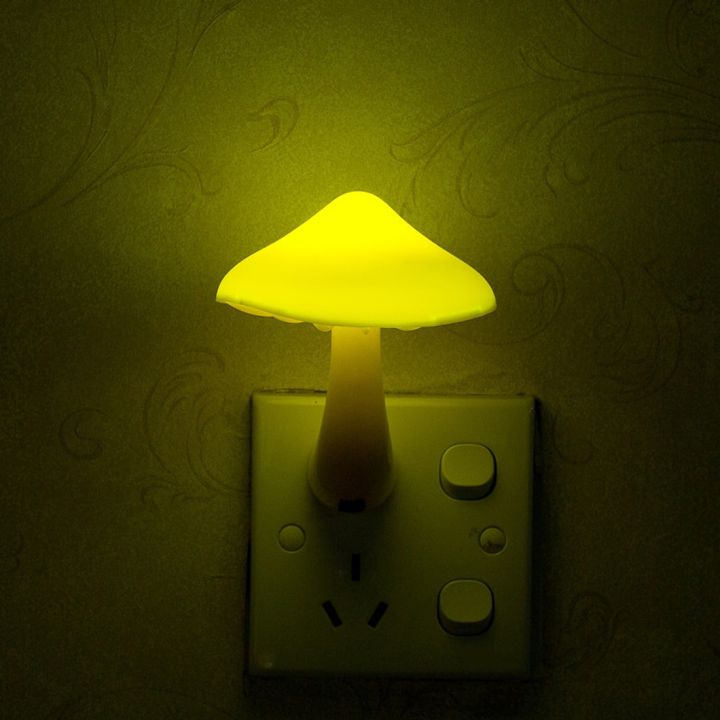 【Cathery Baby Store】Warm Yellow LED Night Light Room Decor EU Plug ...