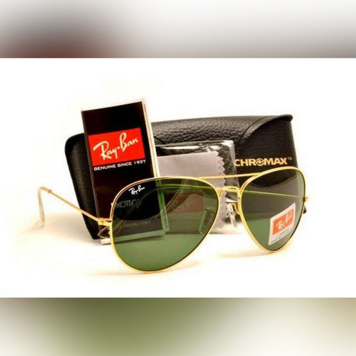 Ray-Ban Golden Frame & green Lens Sun glass | Daraz.com.bd