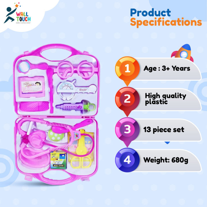 Best Doctor Set -13 Pcs Doctor Equipment Toy For Role Play By Kids ...