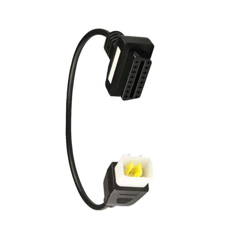Motorcycle 6 Pin to OBD2 16 Pin Fault Diagnosis Adapter Cable for ...