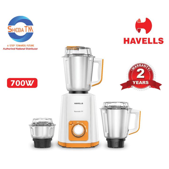 HAVELLS MIXER GRINDER SUPERMIX NV 700W 3SS JAR ORANGE | Daraz.com.bd