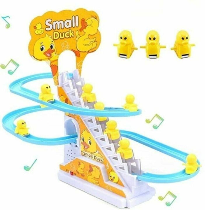 9 Piece Nextake Duck Duck Slide Toys Set Products Fun Automatic Stairs ...