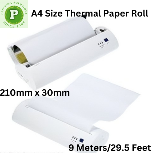 1 Roll A4 White Blank Thermal Printing Paper Roll 210mm x 30mm(8.3*12in ...