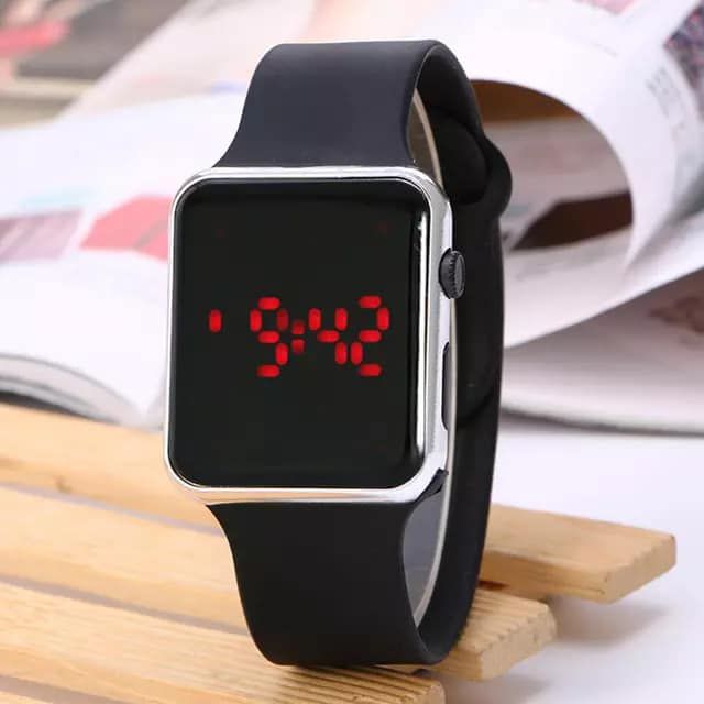 Colorful Square LED Digital Sports Watch , Water Resistance LED Wrist ...