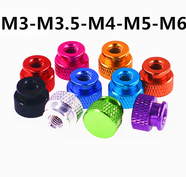 2Pcs M3/M3.5/M4/M5/M6 Colourful Blind Hole Nut Aluminium Alloy Round ...