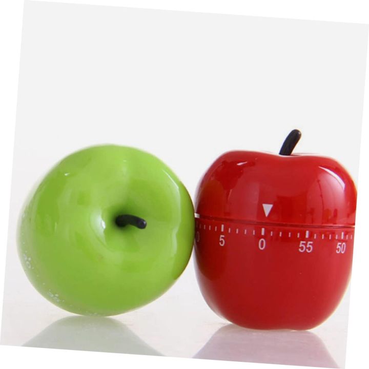 Cute Fruit Kitchen Timer, 60 Minutes Apple Shape Mechanical Timer ...