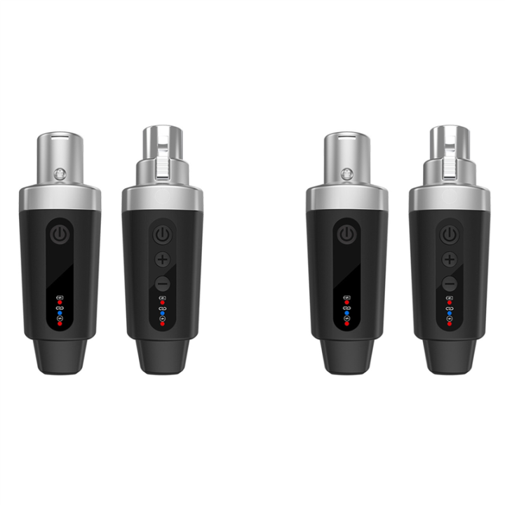 2X New XLR Adapter System Wireless Microphone Transmitter Receiver for ...