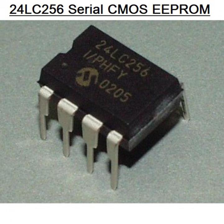 24LC256P 24LC256 Serial CMOS EEPROM 256KB 32Kx8 Microchip Serial EEPROM IC DIP-8 Package I2C Bus ...