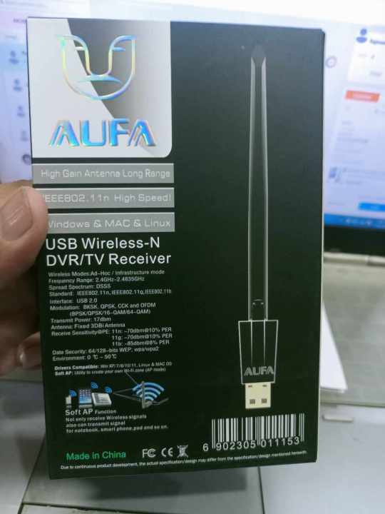 Aufa Net W115 802.11 Usb Wifi Wireless-N Adapter With Fixed antina ...