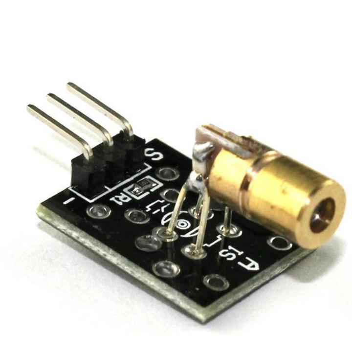 KY-008 650nm Laser sensor Module 6mm 5V 5mW Red Laser Dot Diode Copper ...