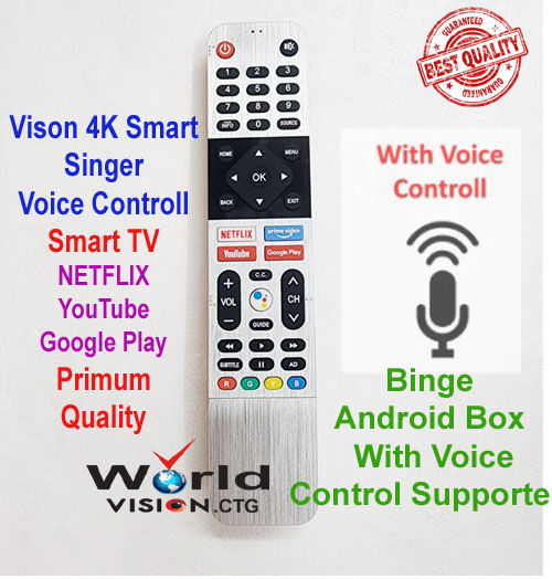 Replacement Tv Remote Control For Waltn, Marcel, Vision, Vigo, Bings ...
