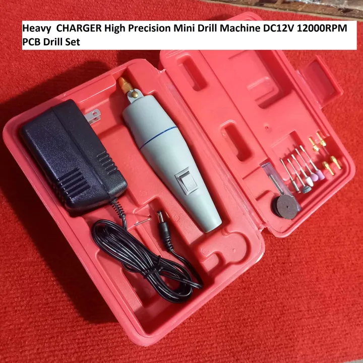 Heavy CHARGER High Precision Mini Drill Machine DC12V 12000RPM PCB ...
