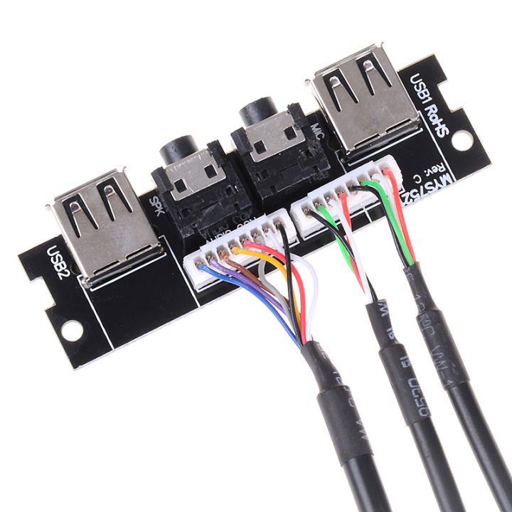 1*Audio Cable PC Computer Case PCB Front Panel USB 2.0 Audio Port Mic ...