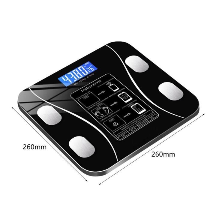 Bluetooth Body Fat Scale BMI Scales Smart Wireless Digital Bathroom ...