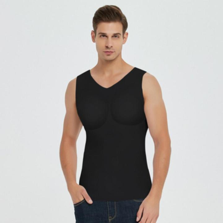 Men Muscles Shirt Male Invisible ABS Chest Underwear Stomach 8 Pack ...