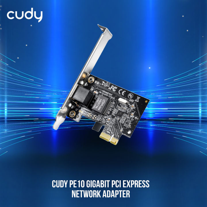 Cudy PE10 Gigabit PCI Express Network Adapter - Super Fast 10/100 ...
