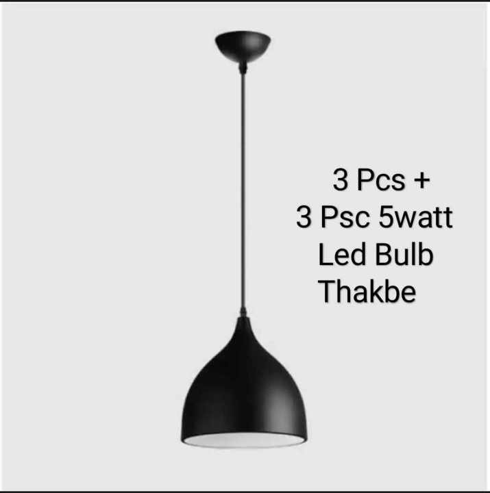 Pendant Ceiling Light 3 Psc + 3 Psc Led Bulb Full Set, Carsten Fruit Shaped Unique And ...