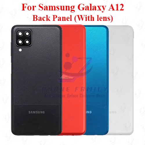 For Samsung Galaxy A12 Back Panel/Backshell/ Casing + Side Button With ...