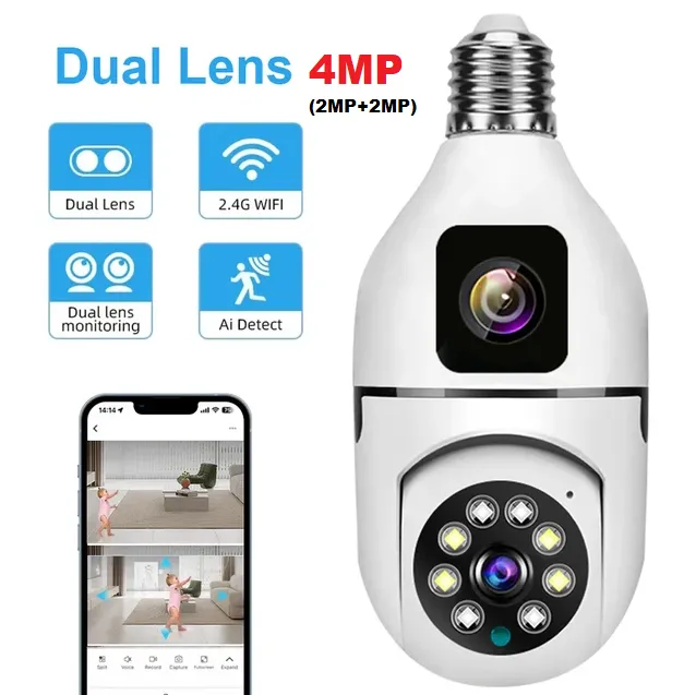 V380 PRO WIFI IP Camera 360 Degree Rotation Night Vision Two-way Voice ...